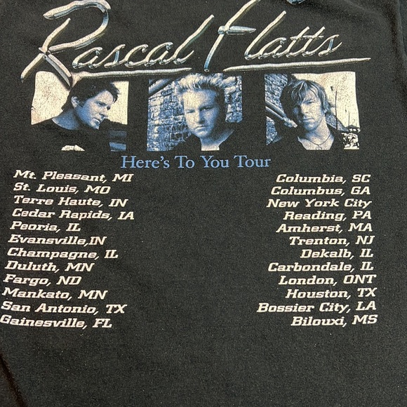 Gildan | Shirts | Rascal Flatts Official Tour Merch Heres To You Tour ...